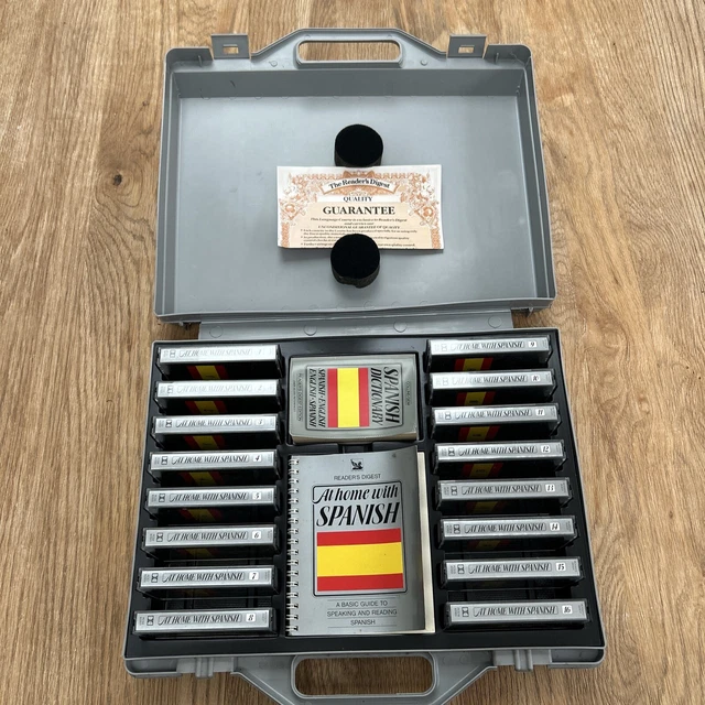 SPANISH READER'S DIGEST at Home With Cassette tapes language course ...