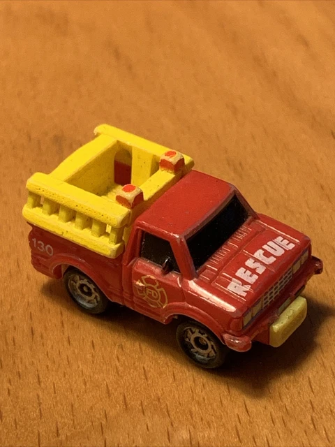 VINTAGE GALOOB MICRO Machines Datsun Fire Rescue Truck Red £2.49 ...