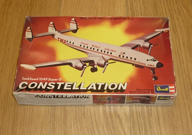 1970S REVELL 1/128 scale Lockheed L.1049 Constellation (H-167) - plane ...