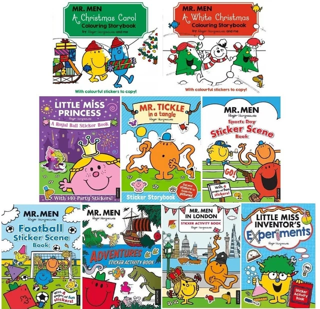 NEW - LITTLE MISS Mr Men CHOOSE activity book STICKERS COLOURING £4.95 ...