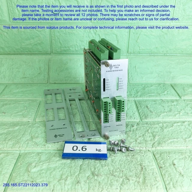 DELTA TAU ACC-24E2, 4 AXIS ENCODER STEPPER as photos, sn:9832, DHLtoUS ...