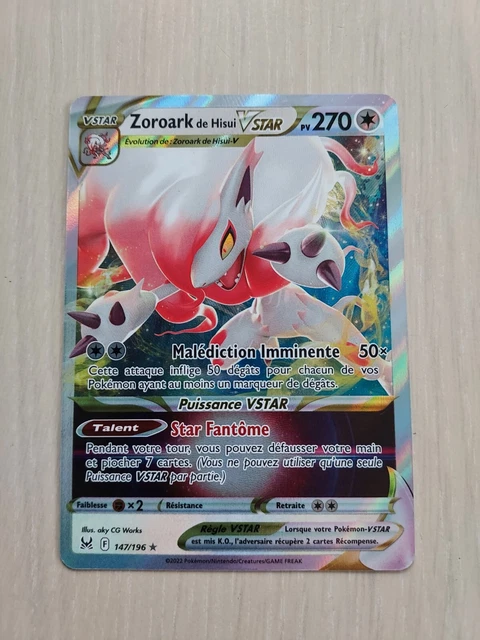 CARTE POKÉMON ZOROARK de Hisui Vstar 147/196 - Origine Perdue EB11 FR EUR 3,50 - PicClick FR