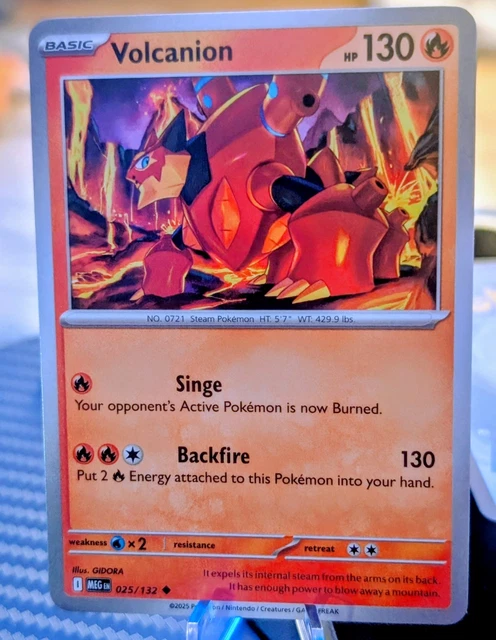 POKÉMON TCG - Mega Evolution - Volcanion - Uncommon - 025/132 £2.22 ...