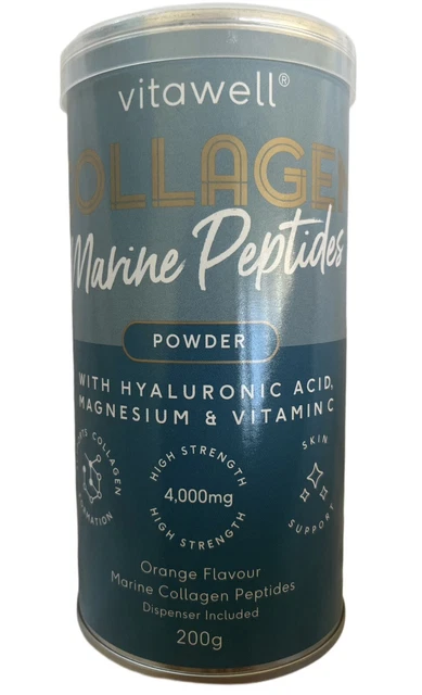 VITAWELL MARINE COLLAGEN Peptides Powder. 4000mg £14.99 - PicClick UK