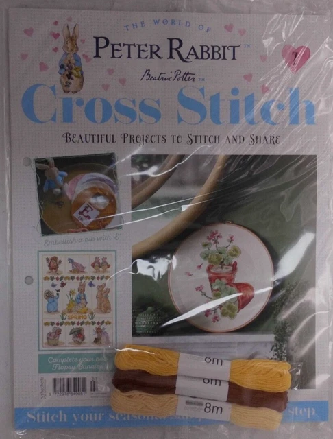 HACHETTE BEATRIX POTTER Peter Rabbit Cross Stitch Partwork Collection ...