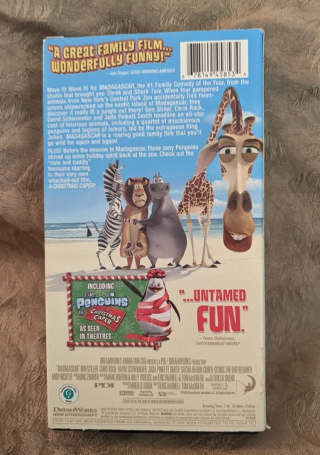 DREAMWORKS 'MADAGASCAR' VHS Tape 2005 Late Release OOP RARE HTF WORKS ...
