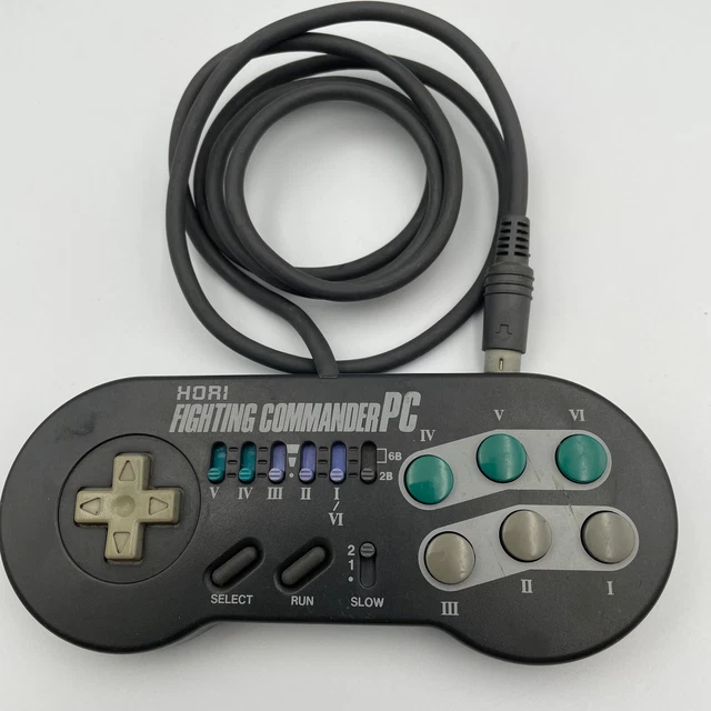 PC ENGINE CONTROLLER HORI Fighting Commander PC 6 Button HPJ-07 NEC PCE ...