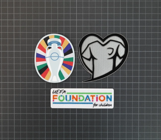 UEFA EURO 2024 Qualifiers Play With Heart & FOUNDATION Patches £10.40 ...