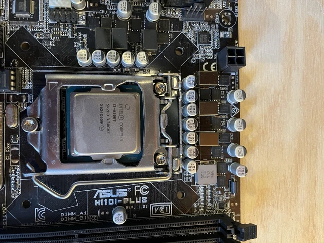ASUS H110I-PLUS MINI ITX Motherboard and Intel i3 6300T processor ...