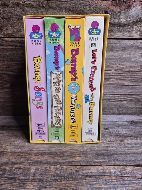 BARNEY & FRIENDS Collection The Best of PBS VHS, 1996, 4-Tape Box Set £ ...