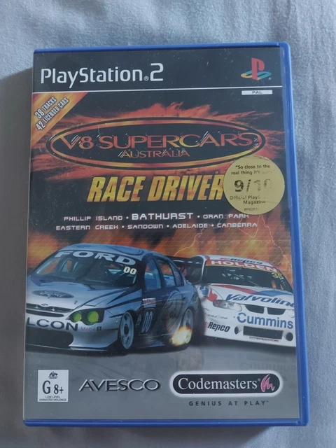 V8 SUPERCARS AUSTRALIA Race Driver Playstation 2 PS2 PAL Game. FREE ...