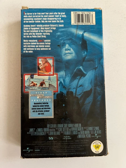 JAWS 2 (VHS, 2001) Special Edition Canadian Home Video Canada £22.57 ...