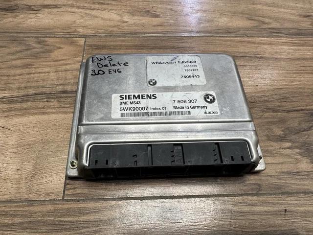 🥇 BMW E46 E39 Z3 MS43 M54 DME EWS Delete ECU Engine Computer Control ...