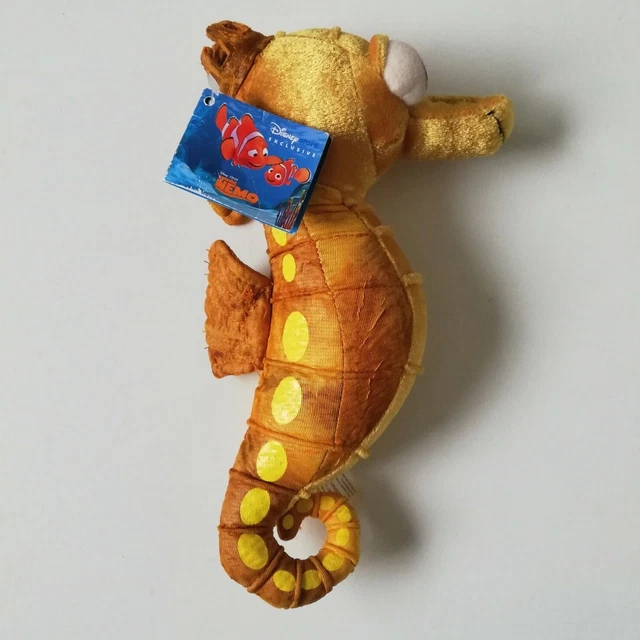 DISNEY STORE EXCLUSIVE Finding Nemo Sheldon Seahorse Small Plush Soft ...