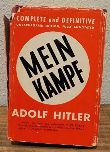 1940 MEIN KAMPF Adolf Hitler 1939 Book Complete Definitive Unexpurgated ...