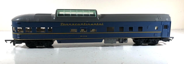 TRI-ANG 91119 TRANSCONTINENTAL Blue Observation Vista Car Coach OO ...