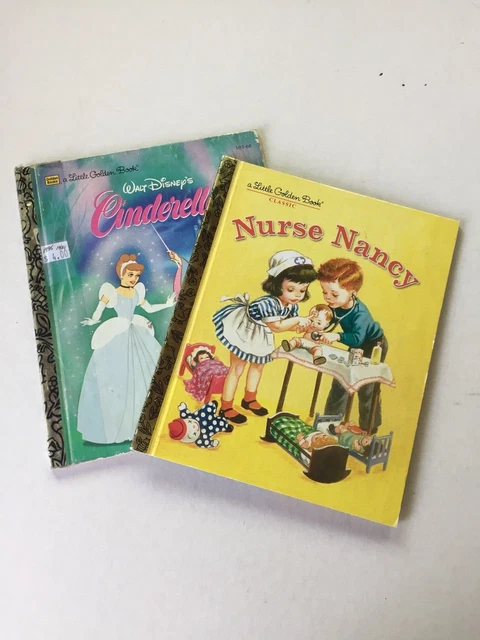 *CLASSICS* LITTLE GOLDEN Book - Walt Disney's Cinderella & Nurse Nancy ...
