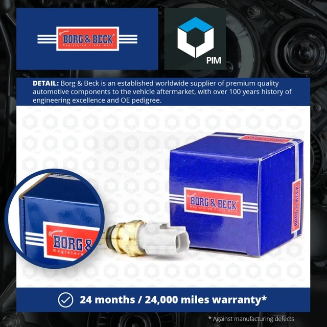 COOLANT TEMPERATURE SENSOR BTS3031 Borg & Beck Sender Transmitter ...