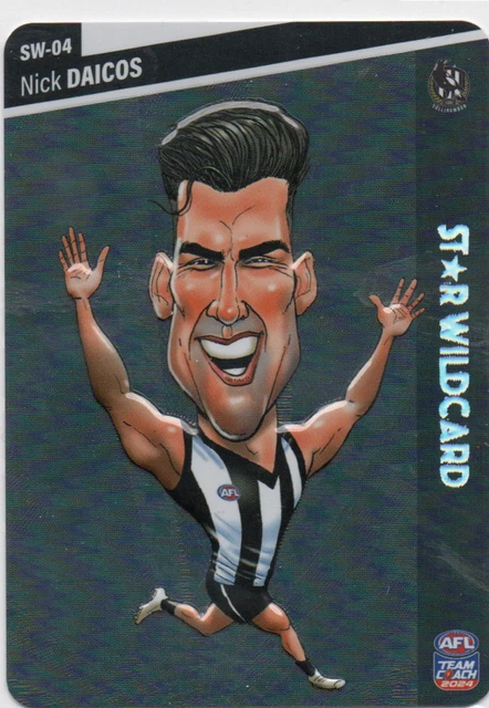 2024 TEAMCOACH STAR Wildcard SW-04 Nick Daicos Collingwood $77.75 ...