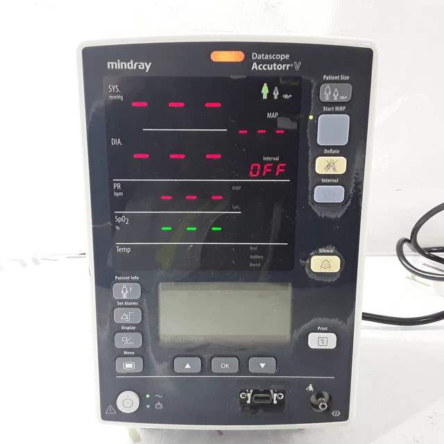 MINDRAY DATASCOPE ACCUTORR V moniteur de signes vitaux EUR 34,20 ...