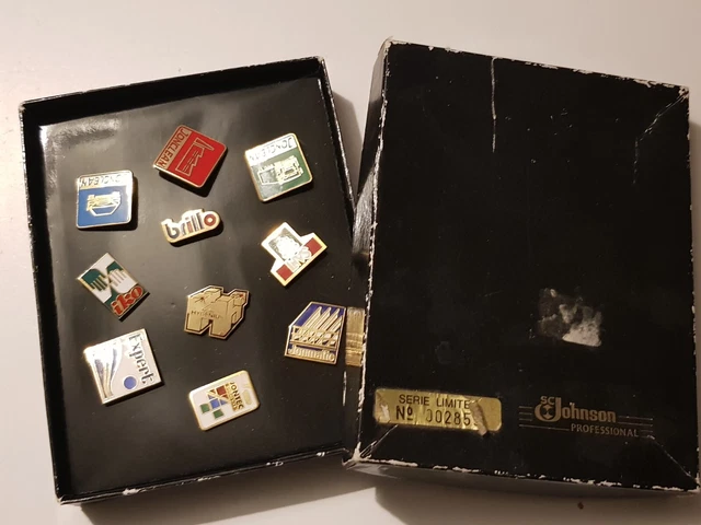 PINS PIN'S - RARE COLLECTOR NUMEROTE Coffret 10 pins SC JONHSON ...