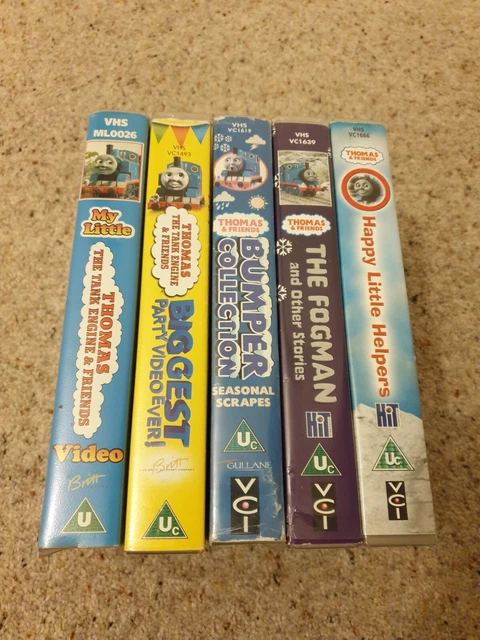 THOMAS THE TANK ENGINE AND FRIENDS 5 x VHS VIDEO SEASONAL SCRAPES ...
