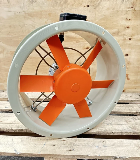 INDUSTRIAL FAN 3-PHASE Axial Fan Smoke Extractor Spray Booth Exhaust ...