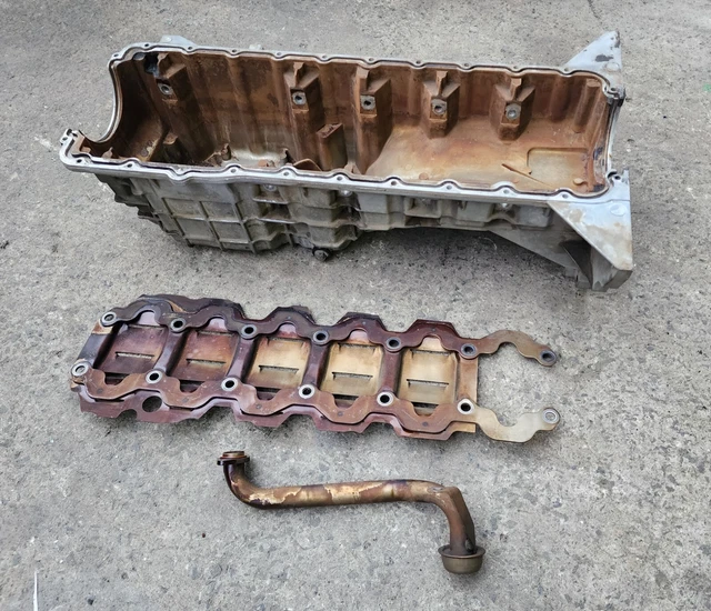 FORD BA FALCON Barra 6 Cyl Non-Turbo Engine Oil Sump Pan + Pickup Pipe ...