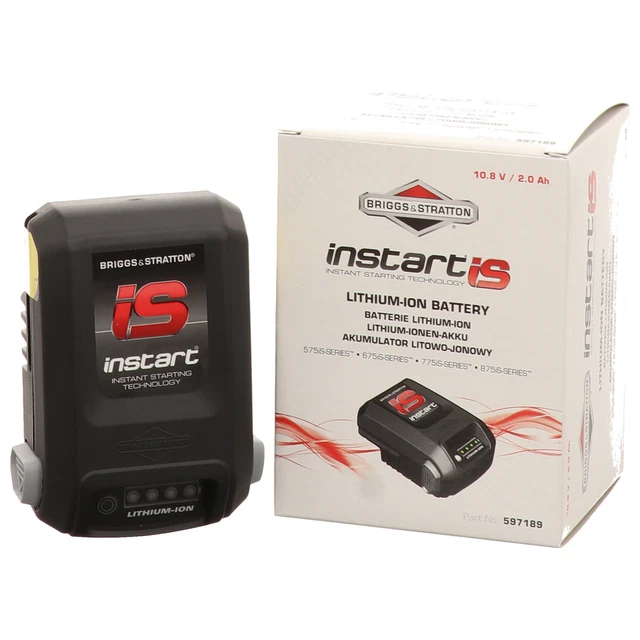 ORIGINAL BRIGGS STARTER Battery Lithium Ion Instart IS Motors 775 Sabo £76.28 - PicClick UK