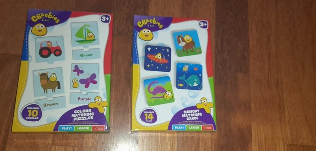 CBEEBIES MEMORY MATCH Cards & CBeebies Colour Matching Puzzles. Ideal ...