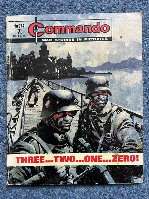 COMMANDO WAR STORIES in Pictures Comics No. 974 Three Two One Zero! EUR ...