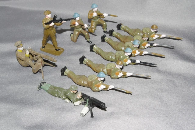 BRITAINS BRITISH METAL Soldiers 11 Piece Set - Vintage Models £4.99 ...