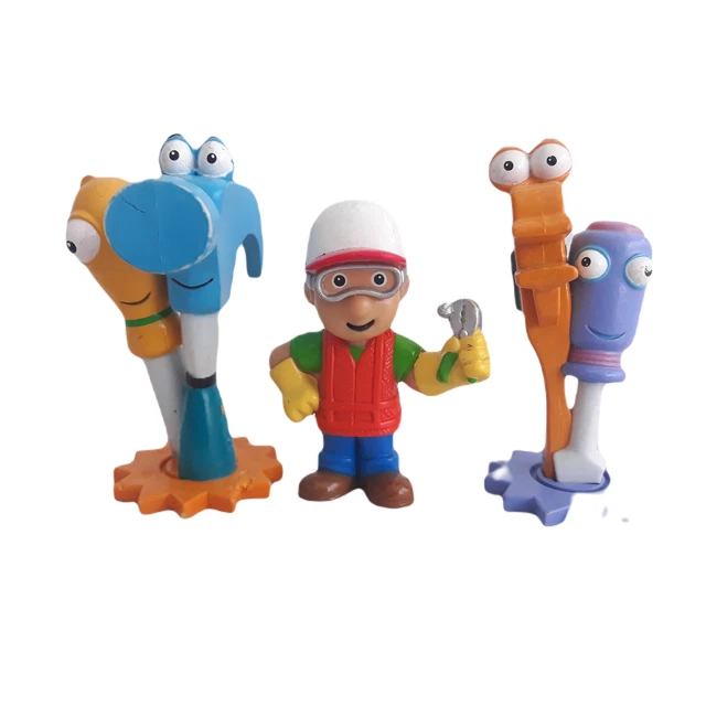 DISNEY JUNIOR HANDY Manny FIgures Screwdriver Pat Hammer & Rusty Wrench ...