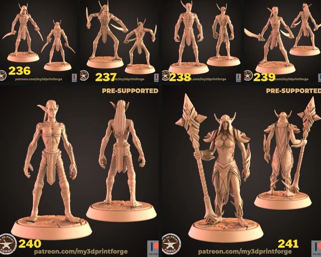 HIGH ELF BY My3dPrintForge Dnd, Dungeon and Dragon Mini, Tabletop ...