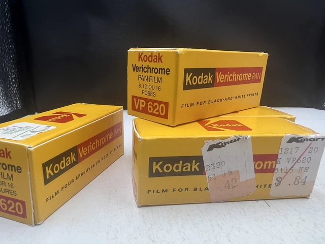 KODAK FILM VERICHROME Pan VP-620 Vintage 4 Black & White. Sealed. Exp ...