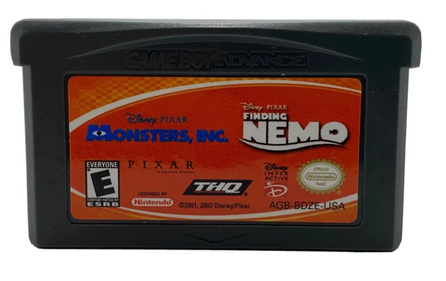 DISNEY PIXAR MONSTERS Inc Game Boy Advance GBA Finding Nemo EUR 10,23 ...
