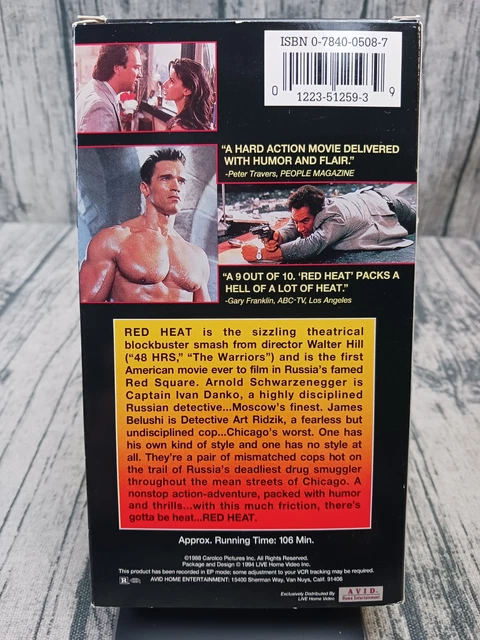 RED HEAT (VHS, 1994) Arnold Schwarzenegger, James Belushi - Pre-Owned, Good Cond £26.49 ...