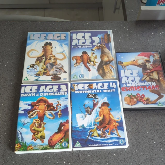 ICE AGE 1-4 Collection + a mammoth Christmas - 5 dvd collection £6.49 ...