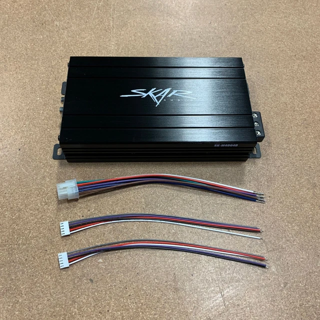 SKAR AUDIO REFURBISHED Sk-M4004D 400 Watt 4-Channel Class D Mini Car ...