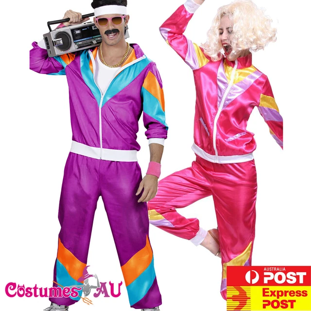 COUPLE 80S SHELL Suit Tracksuit Costume 1980s Height of Fashion Retro ...
