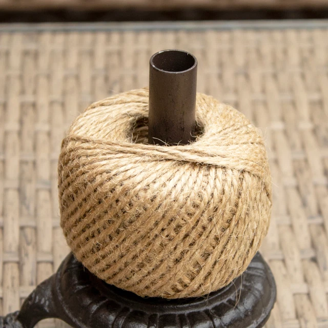 VINTAGE GARDEN STRING Twine & Scissors Design Set Cast Iron Holder ...