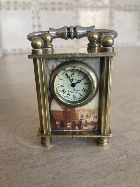 OMEGA MINIATURE SWISS made carriage clock £11.11 - PicClick UK