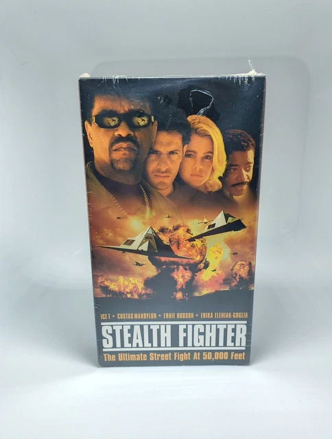 STEALTH FIGHTER (VHS 1999) Ice T, Blockbuster Video Sealed Ex Rental ...