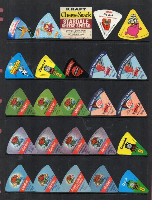 SELECTION OF ALL different cheese labels ettiquette Fromage formaggio ...