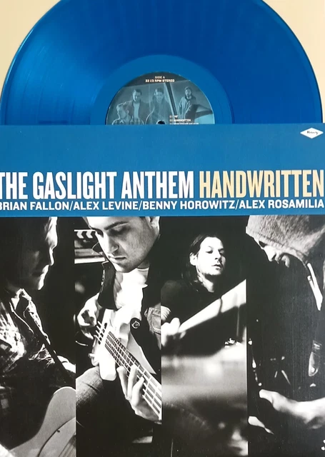 GASLIGHT ANTHEM - Handwritten LP TRANSLUCENT BLUE gatefold VINYL 2012 ...
