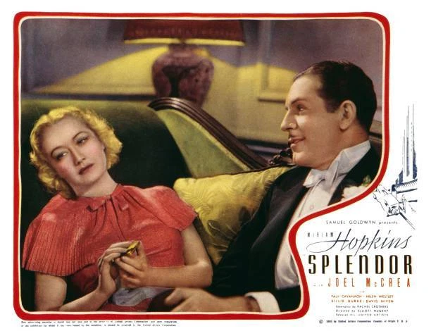 SPLENDOR US LOBBY Card Miriam Hopkins Paul Cavanagh 1935 Old Movie ...