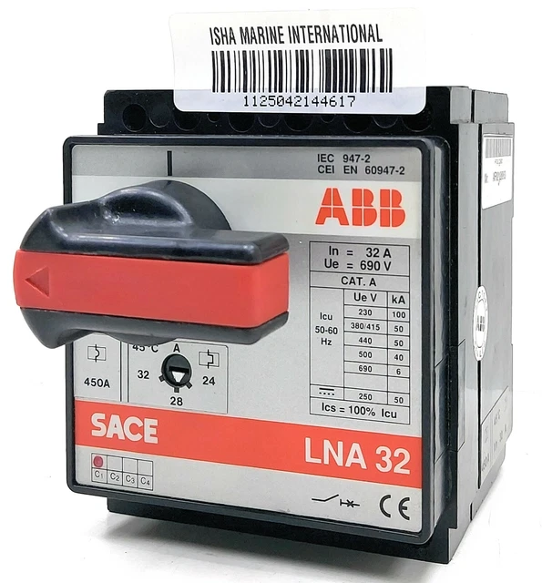 ABB SACE LNA 32 Low Voltage Current Circuit Breaker £162.81 - PicClick UK