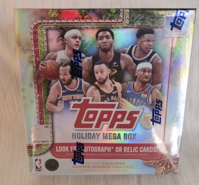 2025/26 TOPPS HOLIDAY MEGA BOX (100 Cards) NBA Basketball Brand NEW $89 ...