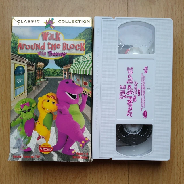 BARNEY WALK AROUND the block vhs Classic Collection Tested, Running $19 ...