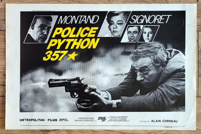 BELGIAN POSTER POLICE PYTHON 357, YVES MONTAND, SIMONE SIGNORET, FERRACCI EUR 18,90 - PicClick FR